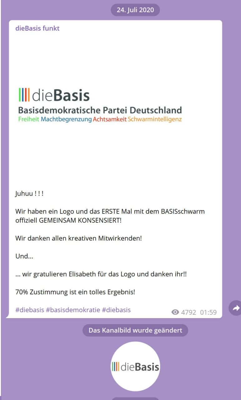 Wie Name und Logo entstanden - dieBasis | Basisdemokratische Partei ...