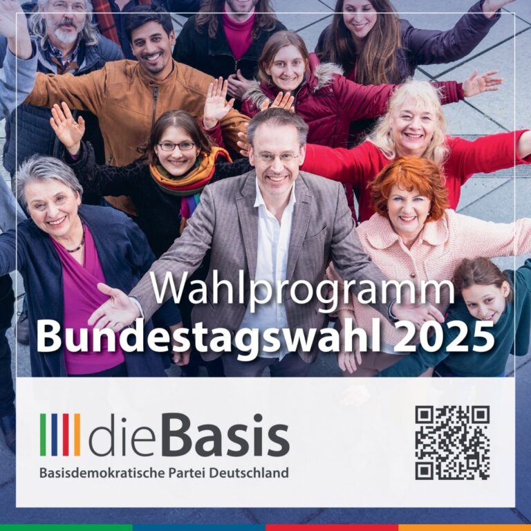 Bundestagswahl 2025 - dieBasis | Basisdemokratische Partei Deutschland